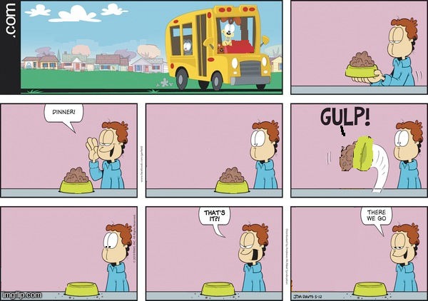 if there's no garf, WHOS EATING IT? - Imgflip