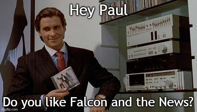 Patrick Bateman Huey Lewis - Imgflip
