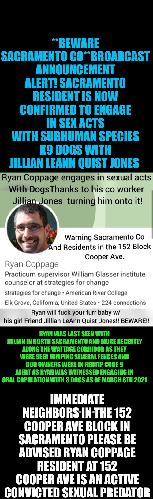 Ryan Coppage is confirmed to be into fucking dogs - Imgflip