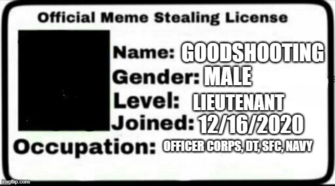 Meme Stealing License - Imgflip
