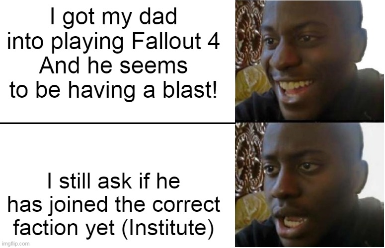 I got my dad into playing Fallout 4 : r/Fallout