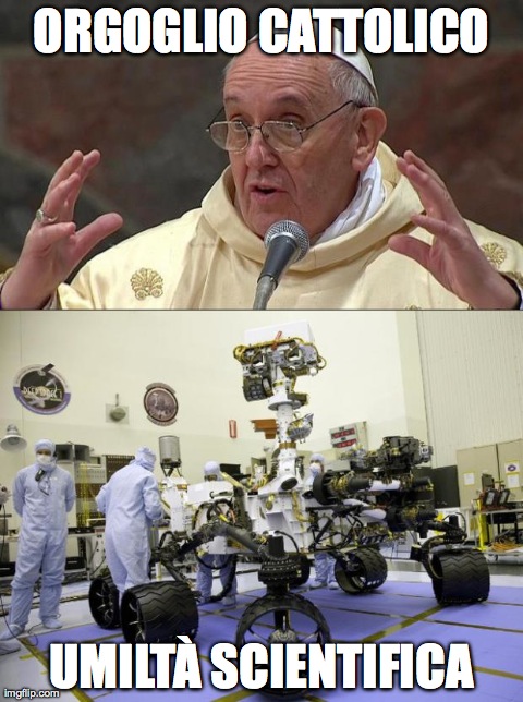 BergoglioVScuriosity - Imgflip