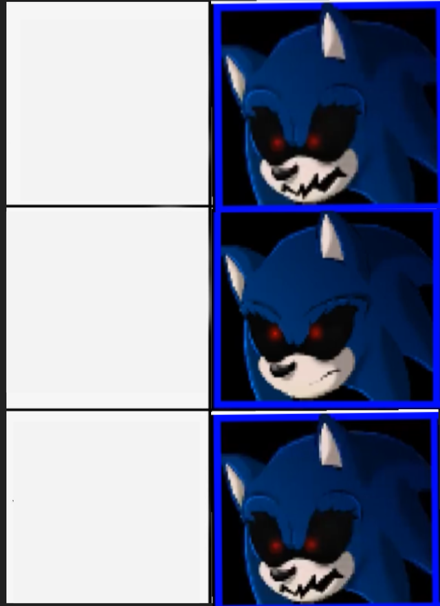 Panik Kalm Panik Sonic Exe Version Blank Template Imgflip
