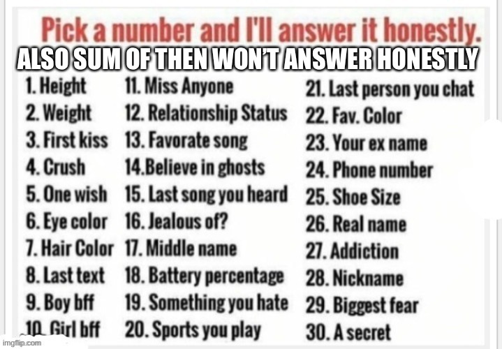 pick a number - Imgflip