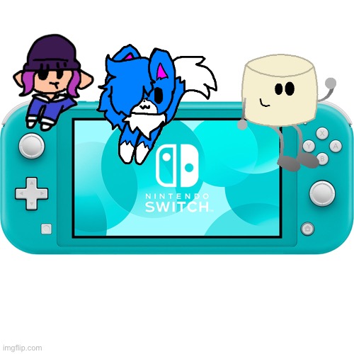 Three friends are just hanging out on a Nintendo Switch mini - Imgflip