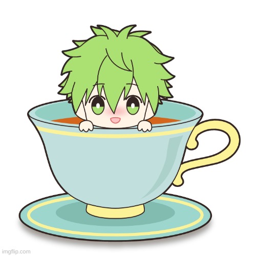 Deku in a teacup - Imgflip