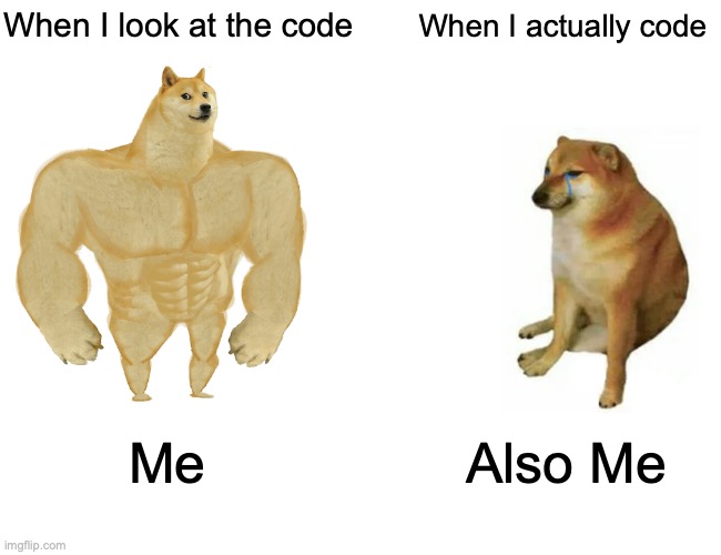 Buff Doge vs. Cheems Meme - Imgflip