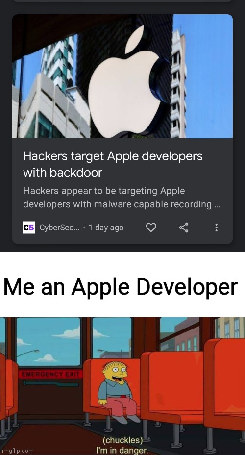 How bad could a hack to a solo programmer be... : r/ProgrammerHumor