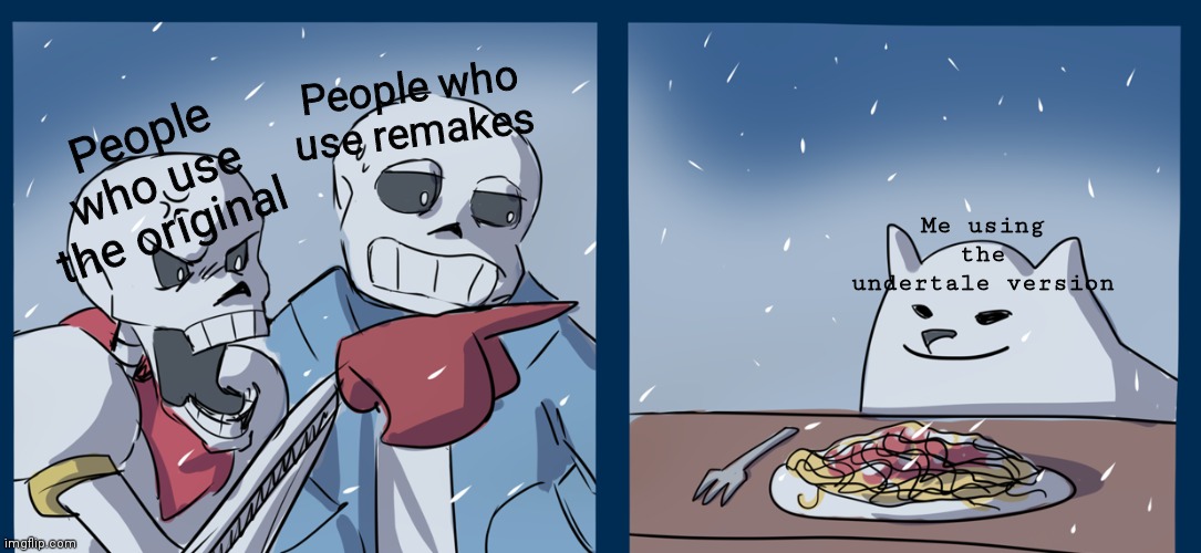 papyrus yelling at toby fox - Imgflip