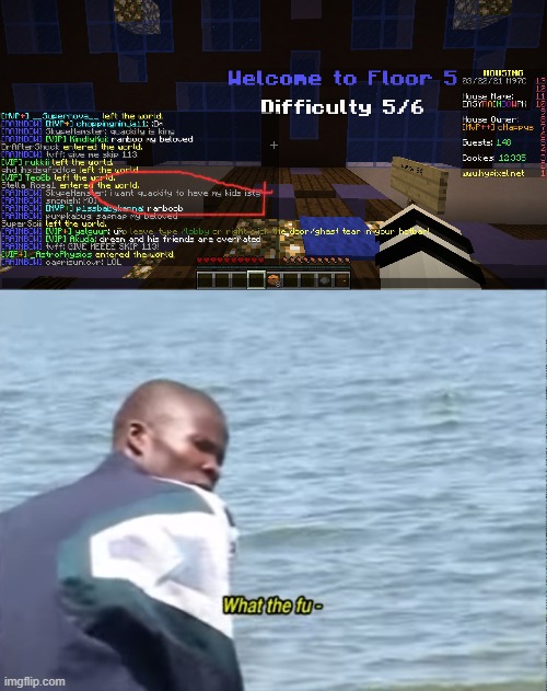 so i was playing on hypixel and saw this in the chat- - Imgflip