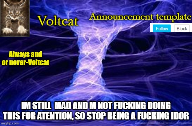 New Volcat Announcment template - Imgflip
