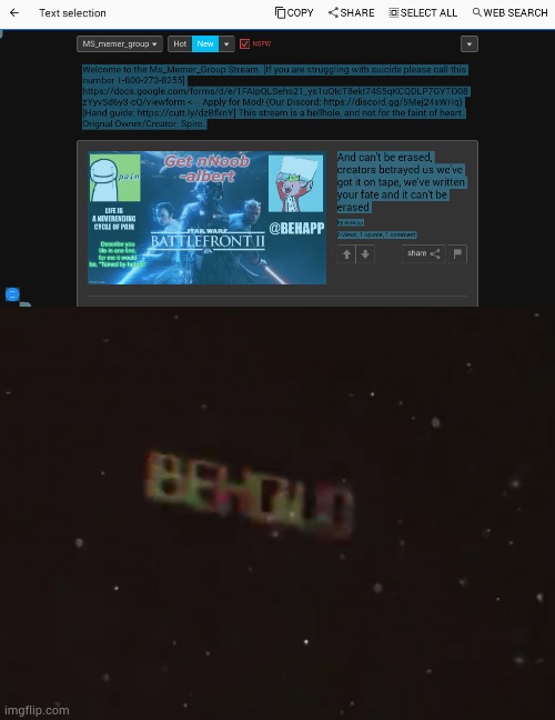 Behold... THE END OF THIS STREAM (This is a joke) - Imgflip