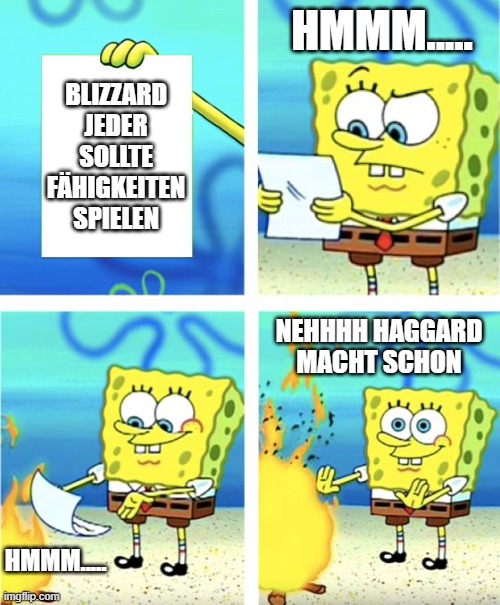 Spongebob Burning Paper - Imgflip