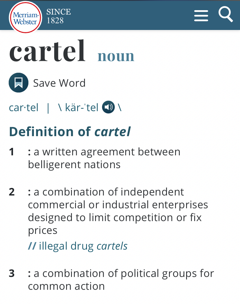 Cartel Definition Blank Template Imgflip