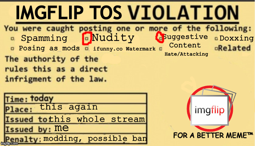 VIOLATION - Imgflip