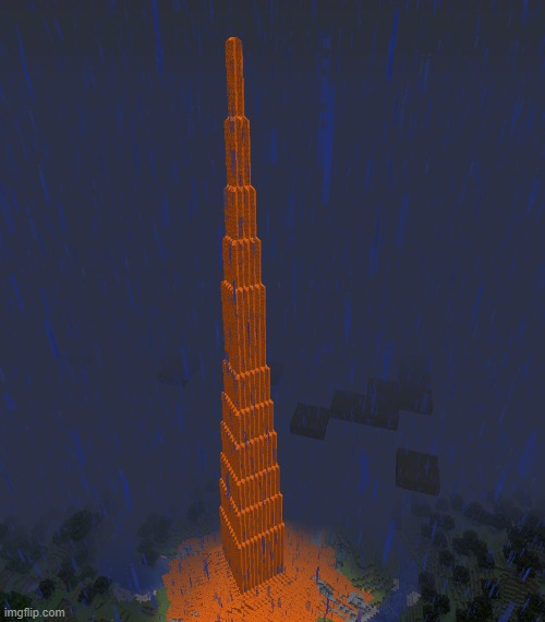 (lava tower pt.2) I made some changes to this one and it rained, just ...