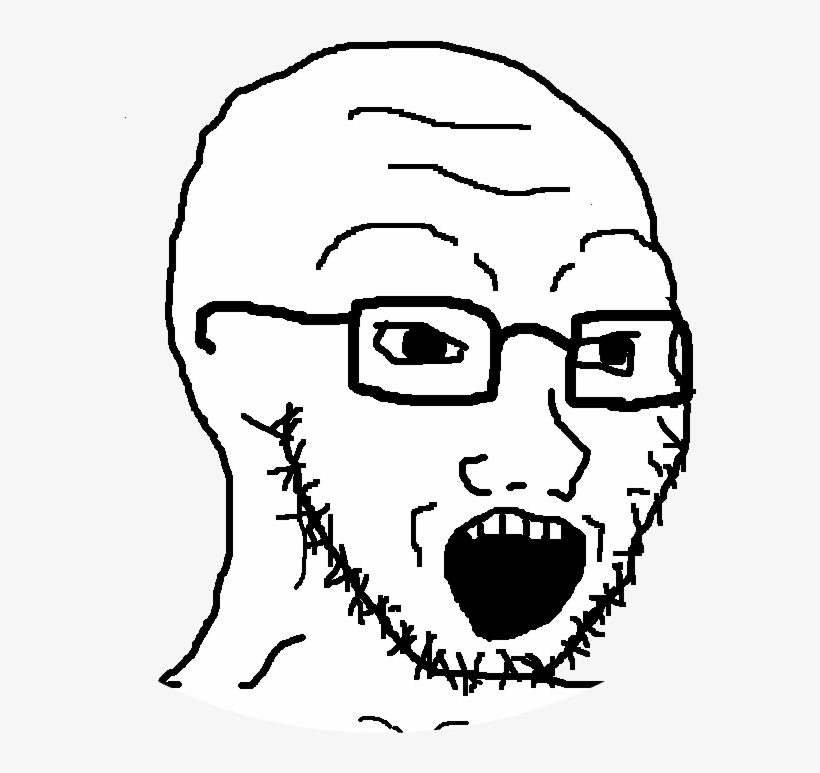 Soyjack Excited Blank Template Imgflip