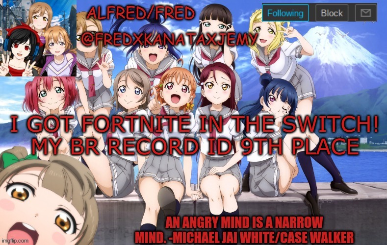 My Battle Royale Record is 9th place - Imgflip