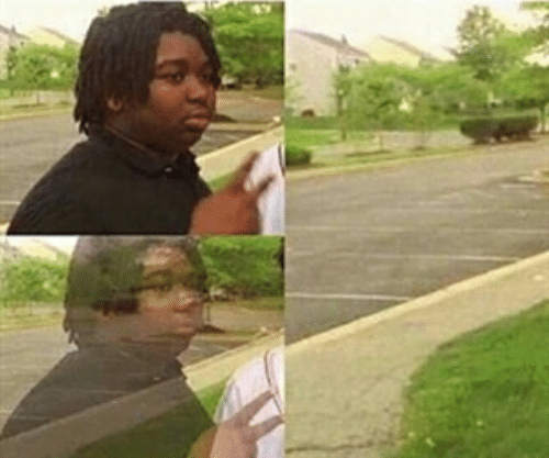 Black Kid Disappearing Blank Template Imgflip