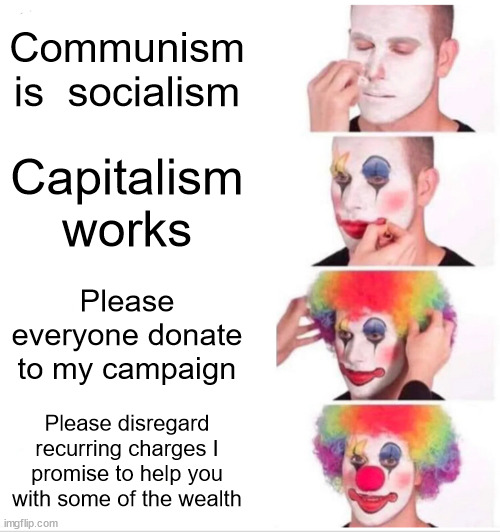 Clown Applying Makeup Meme - Imgflip