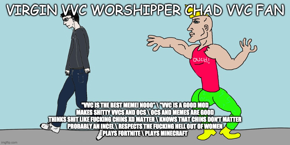 Virgin vs Chad (color) - Imgflip