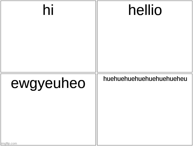 Blank Comic Panel 2x2 Meme - Imgflip