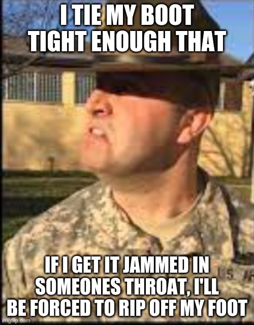 only if the boot fits - Imgflip