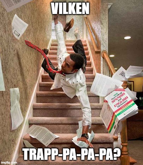 Falling down the stairs - Imgflip