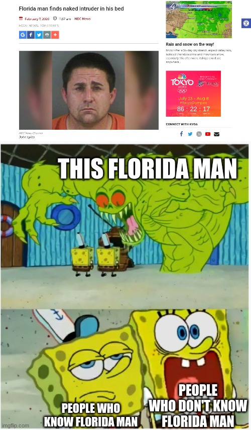 Image tagged in spongebob squarepants scared but also not scared - Imgflip