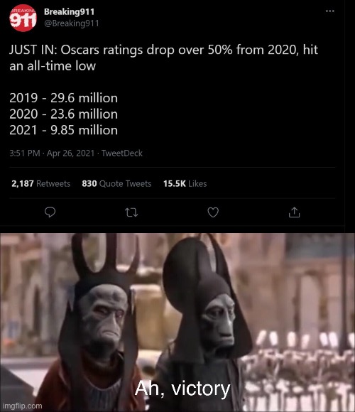 Ah Victory Oscars - Imgflip