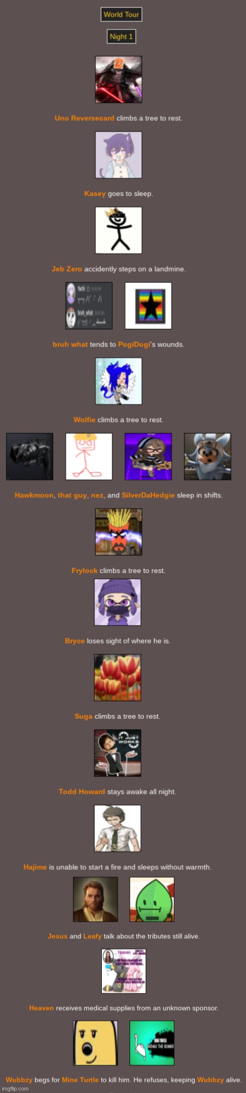 World Tour: Night #1 - Imgflip