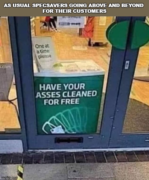 Service for the visually impaired. - Imgflip