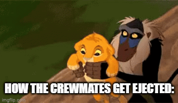 How they eject crewmates in among us - Imgflip