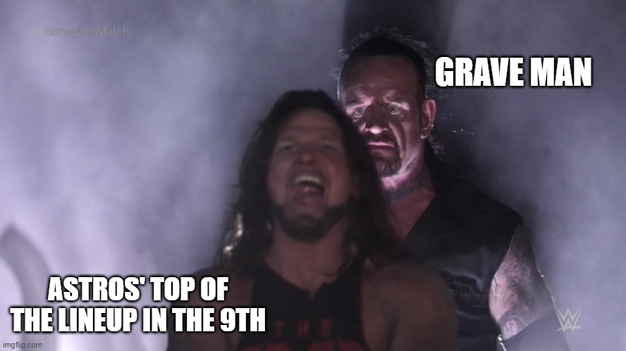 Undertaker teleports behind AJ Styles - Imgflip