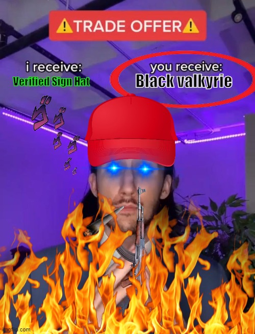 When someone gives you a valkyrie - Imgflip
