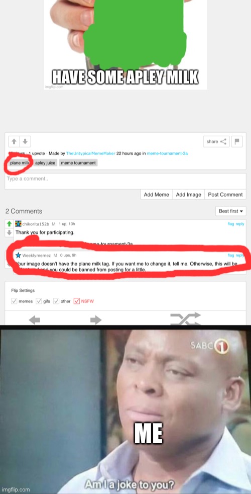 Bruh (Also not my submission, that was the Apley Milk and I can’t ...