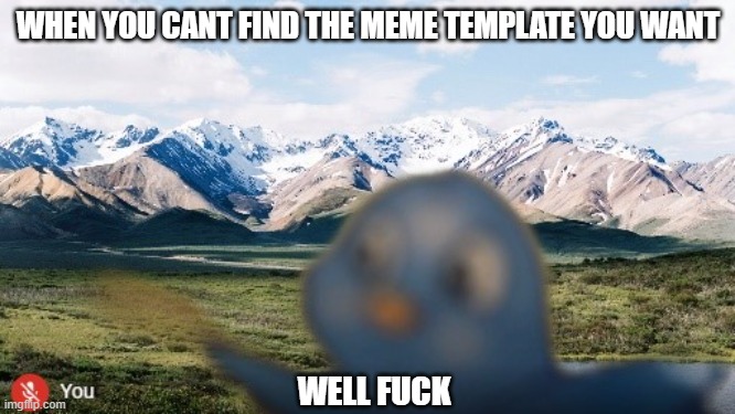 when you cant find the meme template you want - Imgflip
