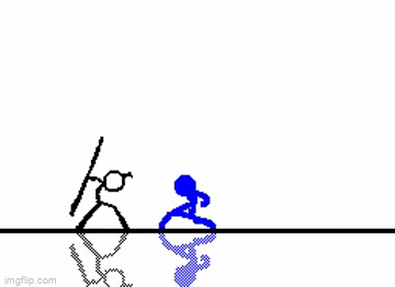 Me: "Let's play a stick man fight game." Us playing stick man fight ...