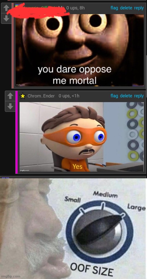 Image tagged in oof size large - Imgflip