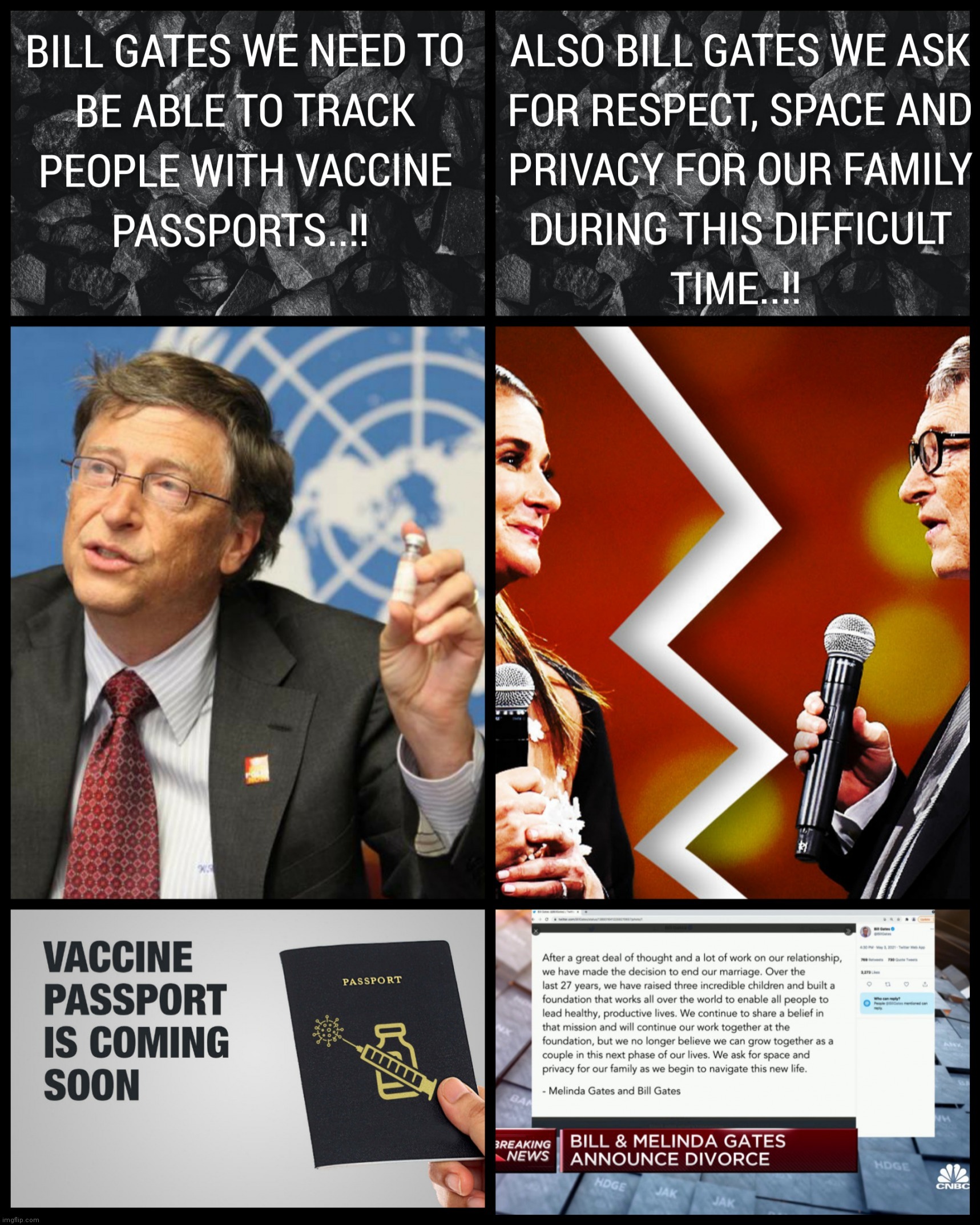 HYPOCRITE ASKS FOR RESPECT SPACE AND PRIVACY FOR OUR FAMILY DURING 