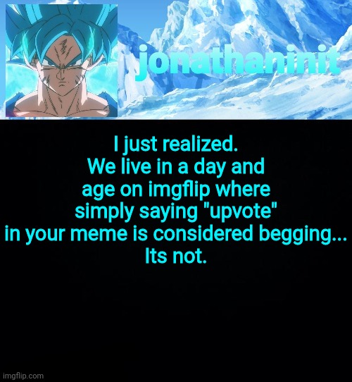jonathaninit but super saiyan blue - Imgflip