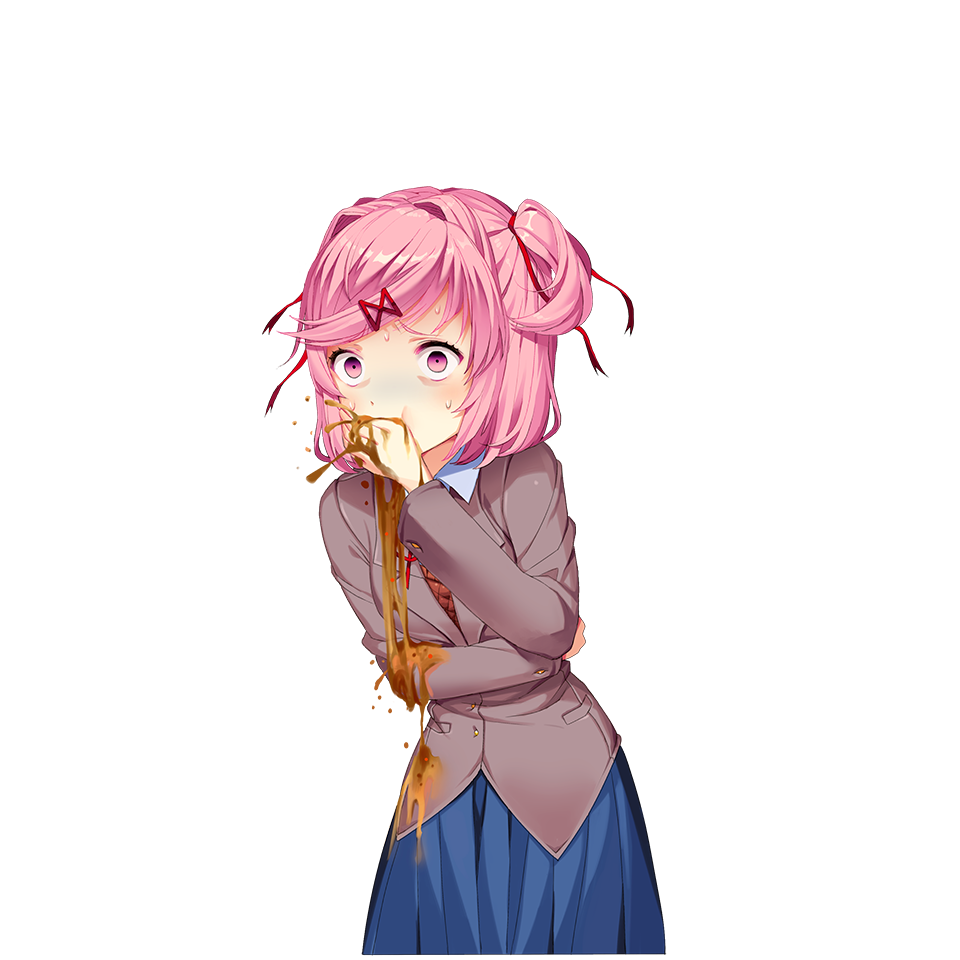 Natsuki P U K E Blank Template - Imgflip