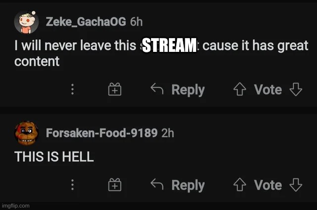 the state of the stream rn - Imgflip