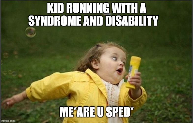 Little Girl Running Away - Imgflip