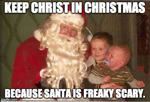 Image tagged in scary santa - Imgflip
