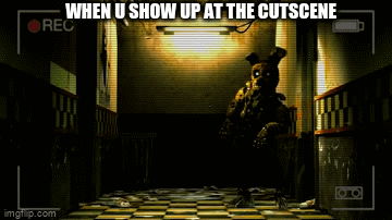 when ur costum character shows up in a cutscene - Imgflip