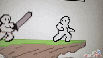 when you counter someone so hard the graphics, quality, and FPS changes ...