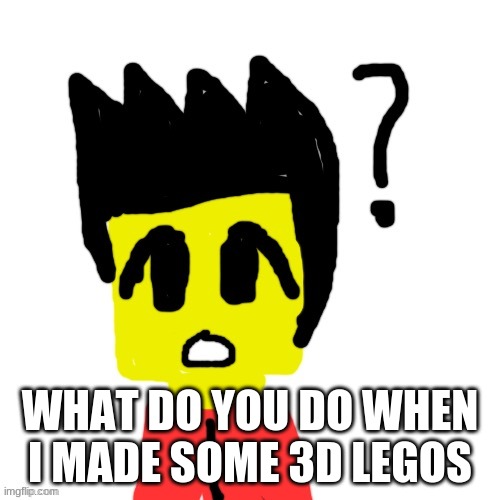 Lego anime confused face - Imgflip