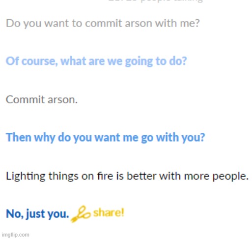 the cleverbot won't commit arson w/ me ;-; - Imgflip