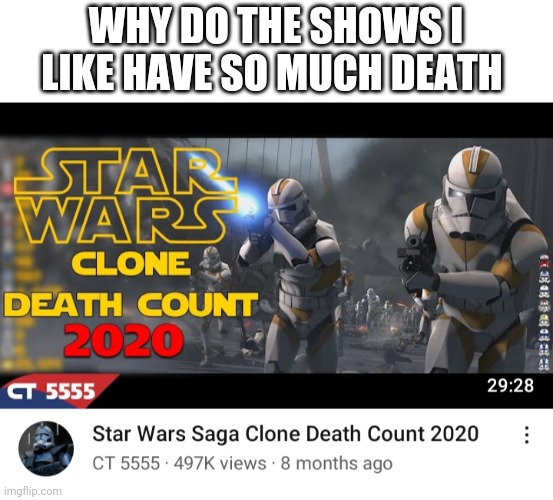 The kill count for aot is 14 minutes long and this is half an hour long ...